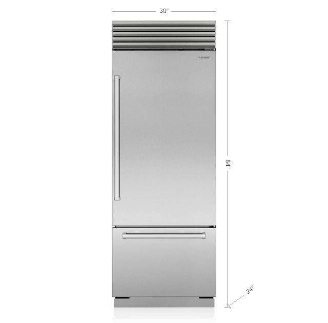 Sub-Zero 30" Classic Over-and-Under Refrigerator Freezer