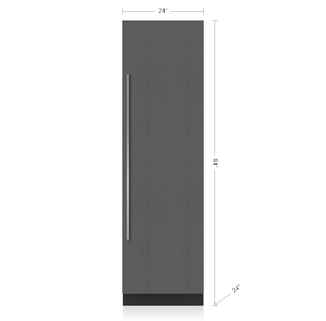 Sub-Zero 24 Inch Freezer Column with Ice Maker (DEC2450FI)