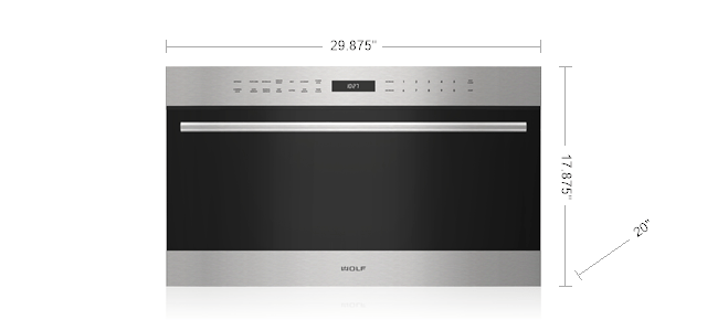Wolf 30" E Series Transitional Drop-Down Door Microwave Oven (MDD30TE/S/TH)