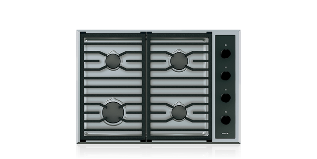 Wolf 30" Transitional Gas Cooktop - 4 Burners (CG304T/S)