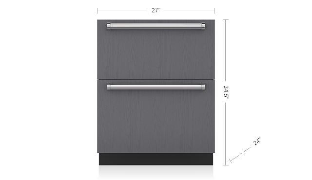 27" Designer Refrigerator Drawers - Panel Ready | ID-27R | Sub-Zero ...