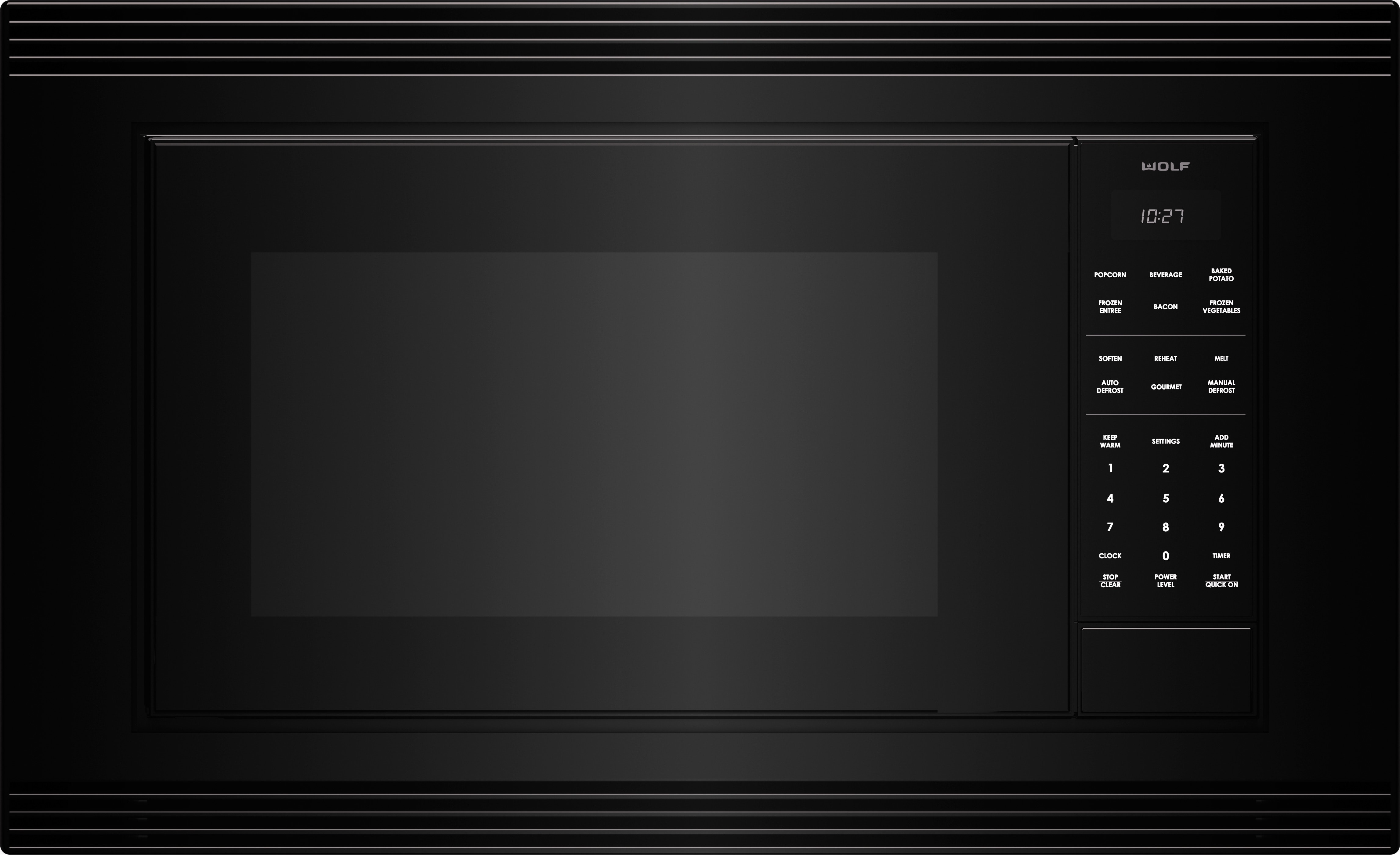 820036-Standard Microwave 27" Black Trim - E Series