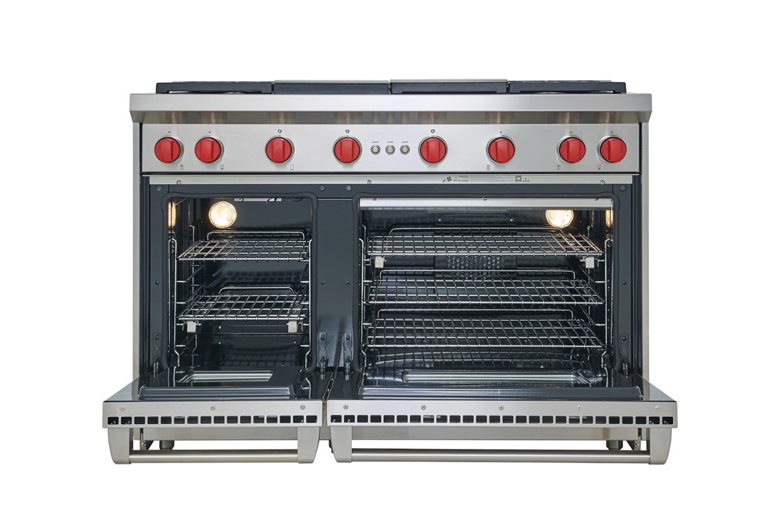 48" Gas Range 4 Burner Infrared Charbroiler Griddle Wolf Rangetop