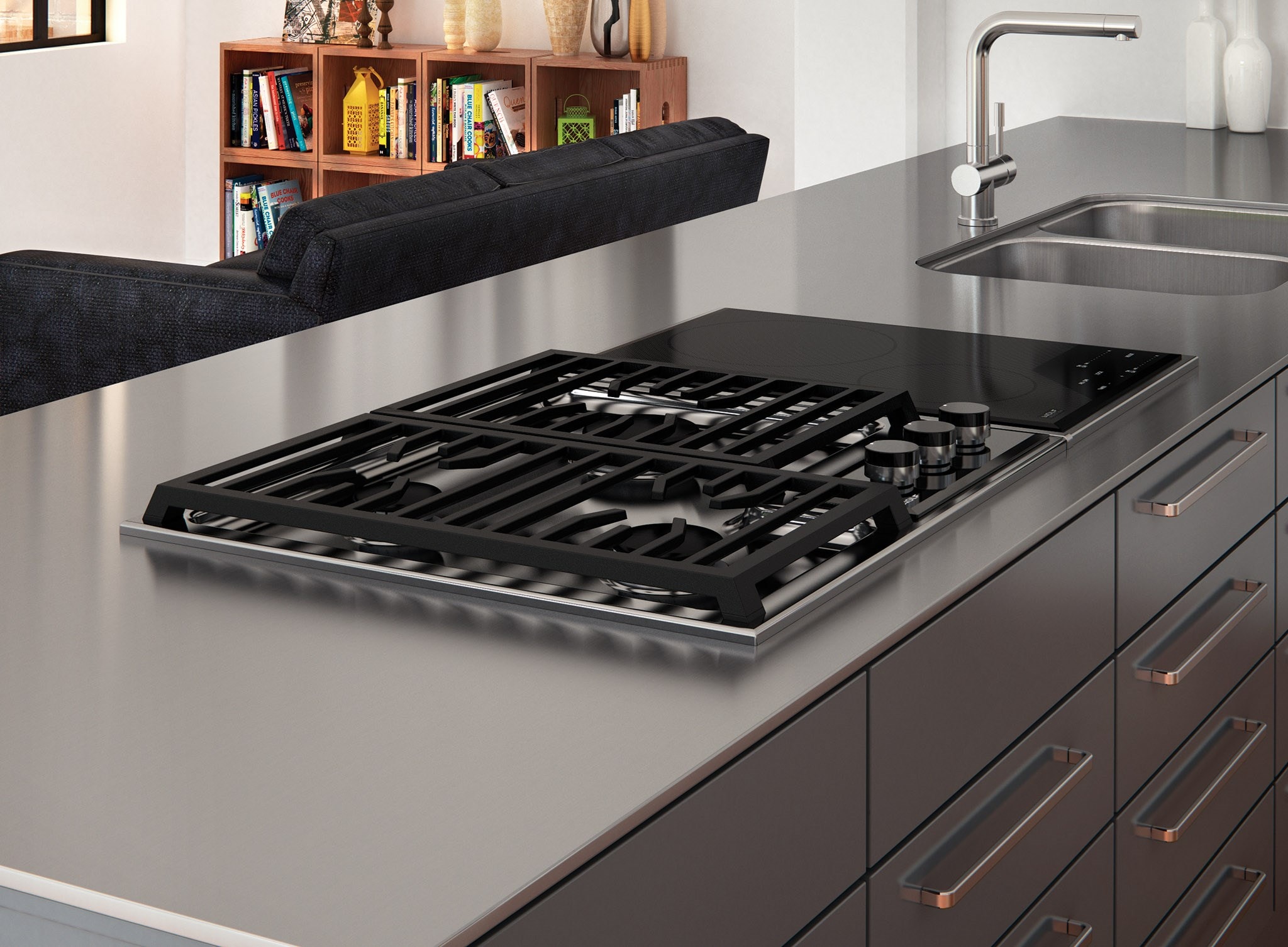 24" Transitional Framed Gas Cooktop | CG243TF/S | Wolf Appliances