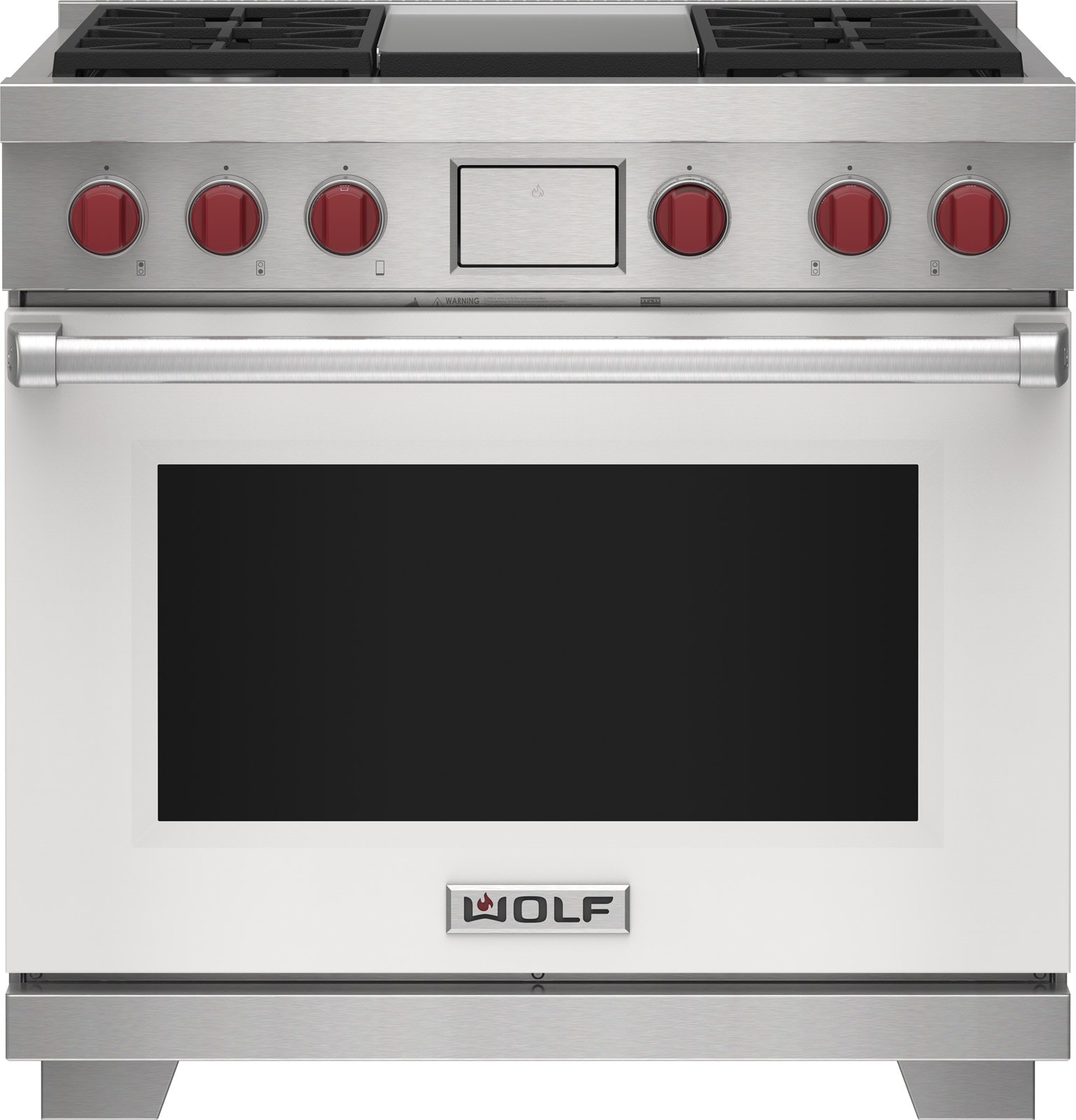 Wolf 36" Dual Fuel Range 4 Burner Infrared Griddle (DF36450G/S/P)