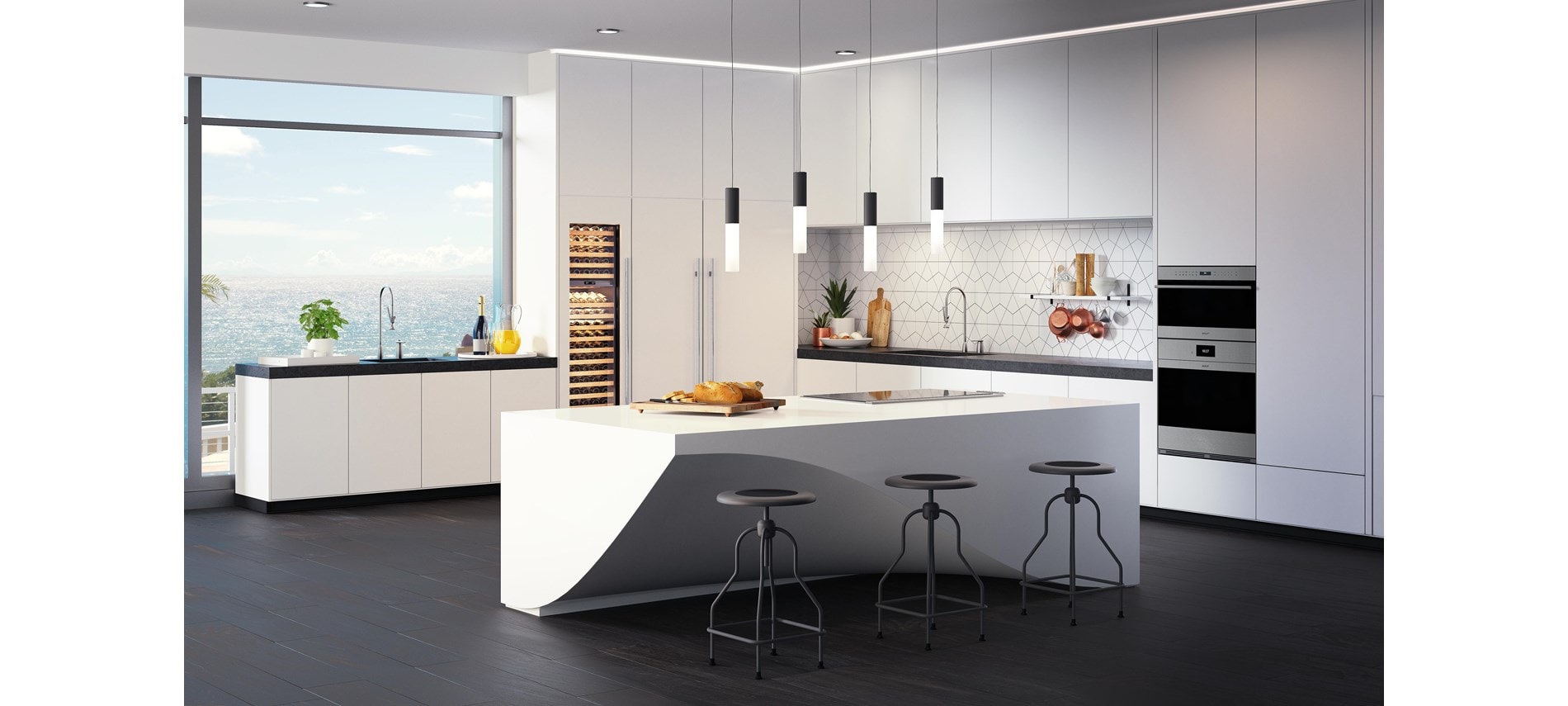 Wolf 36" Transitional Framed Induction Cooktop (CI365TF/S)